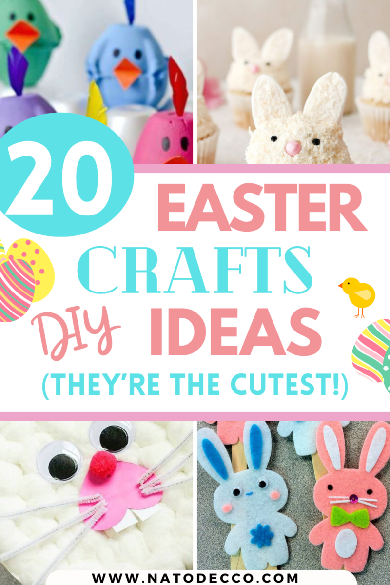 20 Cute Easter Crafts Ideas That Are Easy To Make - Natodecco