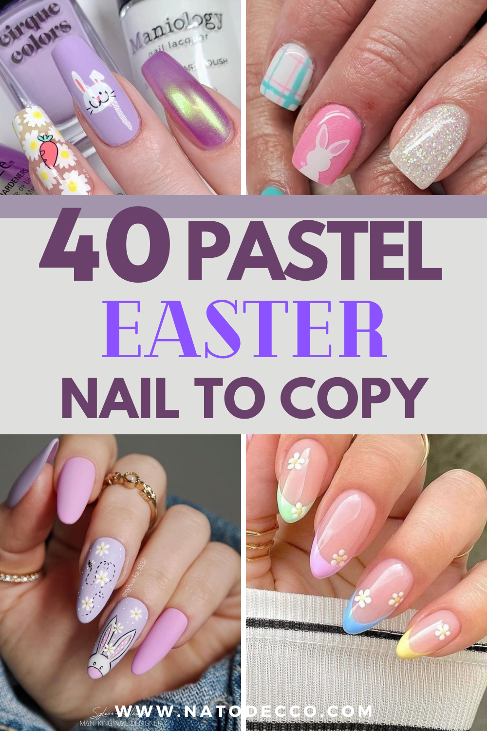 40 Adorable Easter Nails You Need To Try This Year - Natodecco