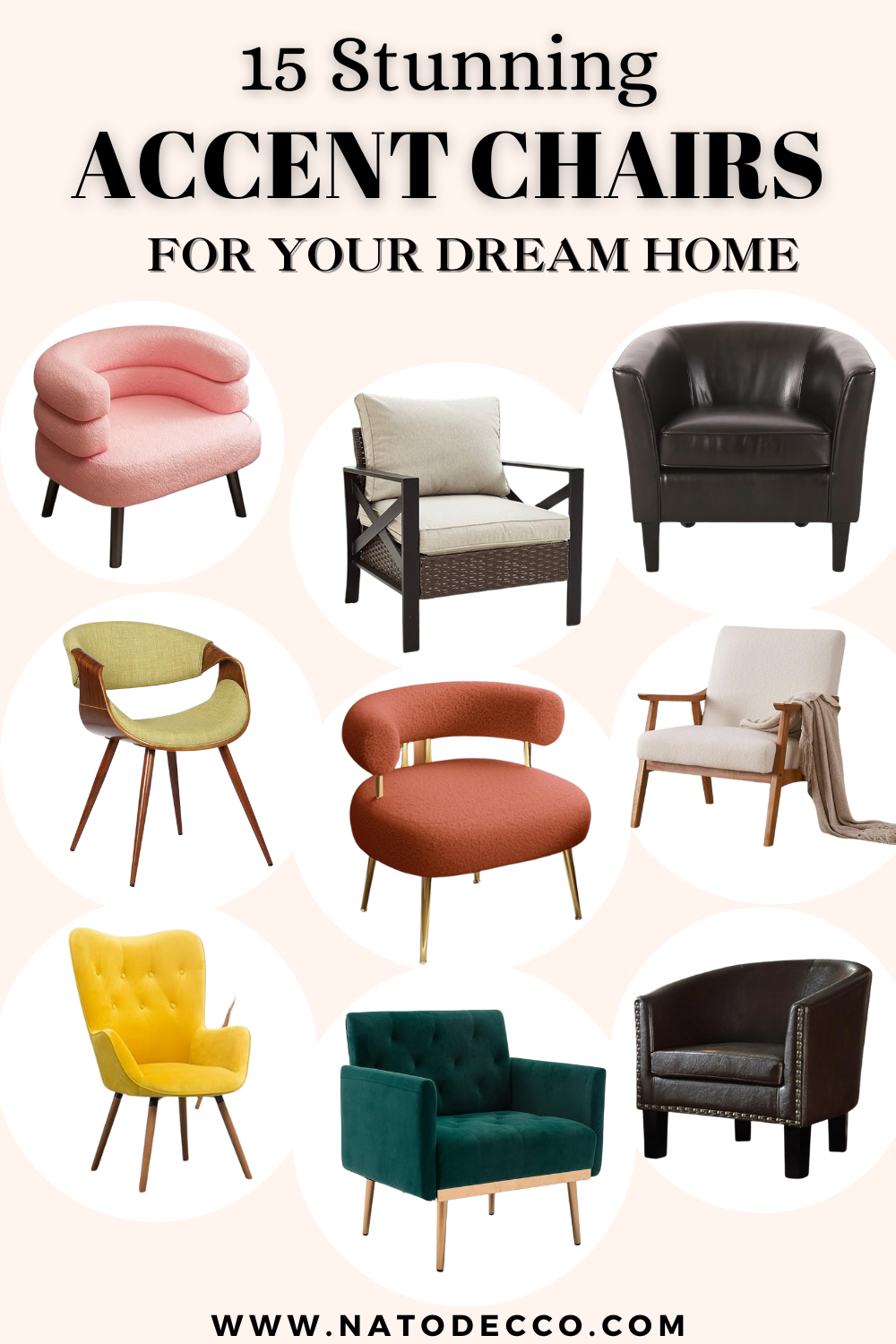 15 Best Accent Chairs To Brighten Your Living Room - Natodecco