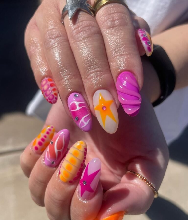 40 Awe-Inducing Summer Nails To Brighten Your Day - Natodecco